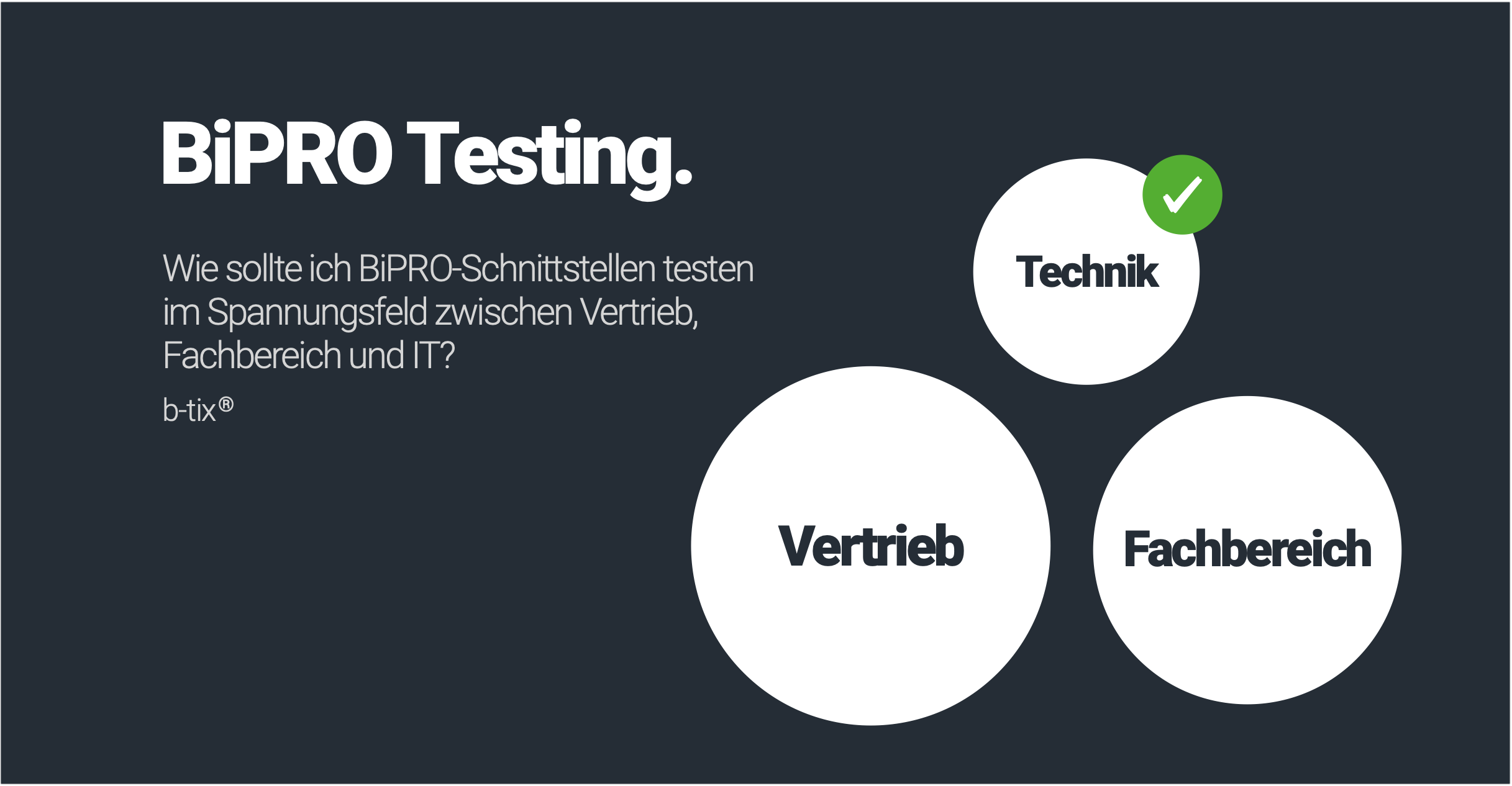 Wie sollten Sie BiPRO-Schnittstellen testen?